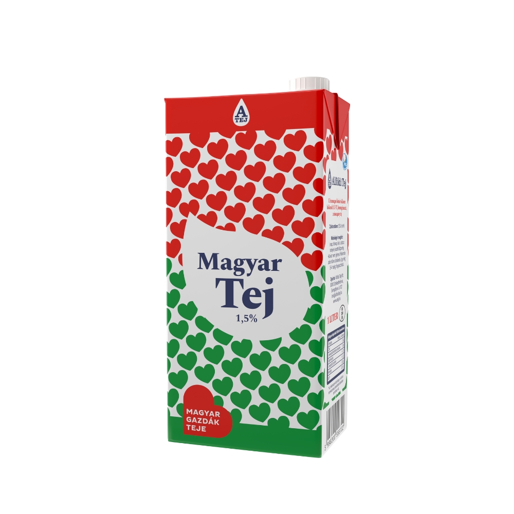 Magyar 1,5%-os UHT tej - KMÉ